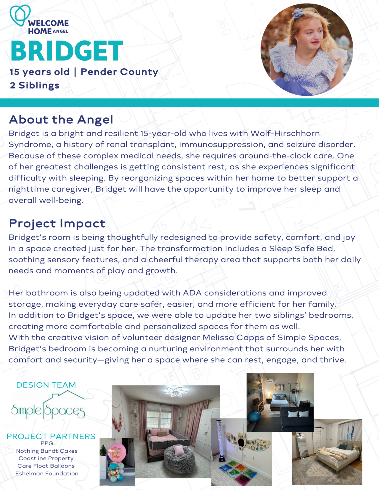 Bridget's Project Is Complete! - Welcome Home Angel